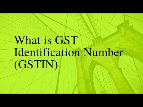 GST IDENTIFICATION NUMBER (GSTIN) IN HINDI [HD] #GST