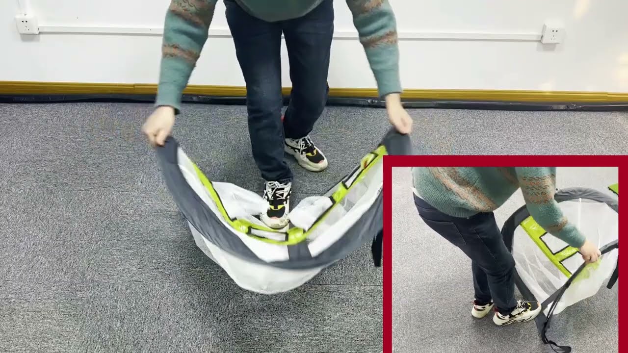 How to fold Saplize Chipping Practice Net ( 4 Holes )