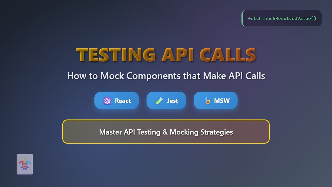 React Testing: Mocking API Calls with Jest & MSW (Beginner-Friendly)