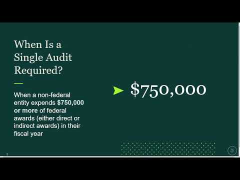 Single Audit Overview: Uniform Guidance and Common Findings
