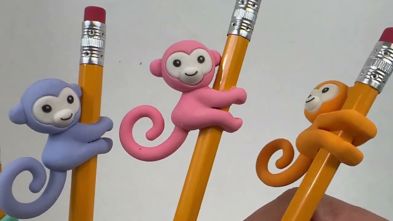 GEDDES School Supplies - Monkey Eraser Pencil Topper