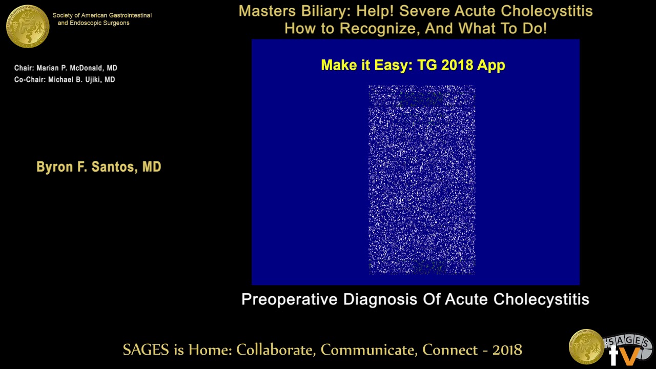 Preoperative diagnosis of acute cholecystitis