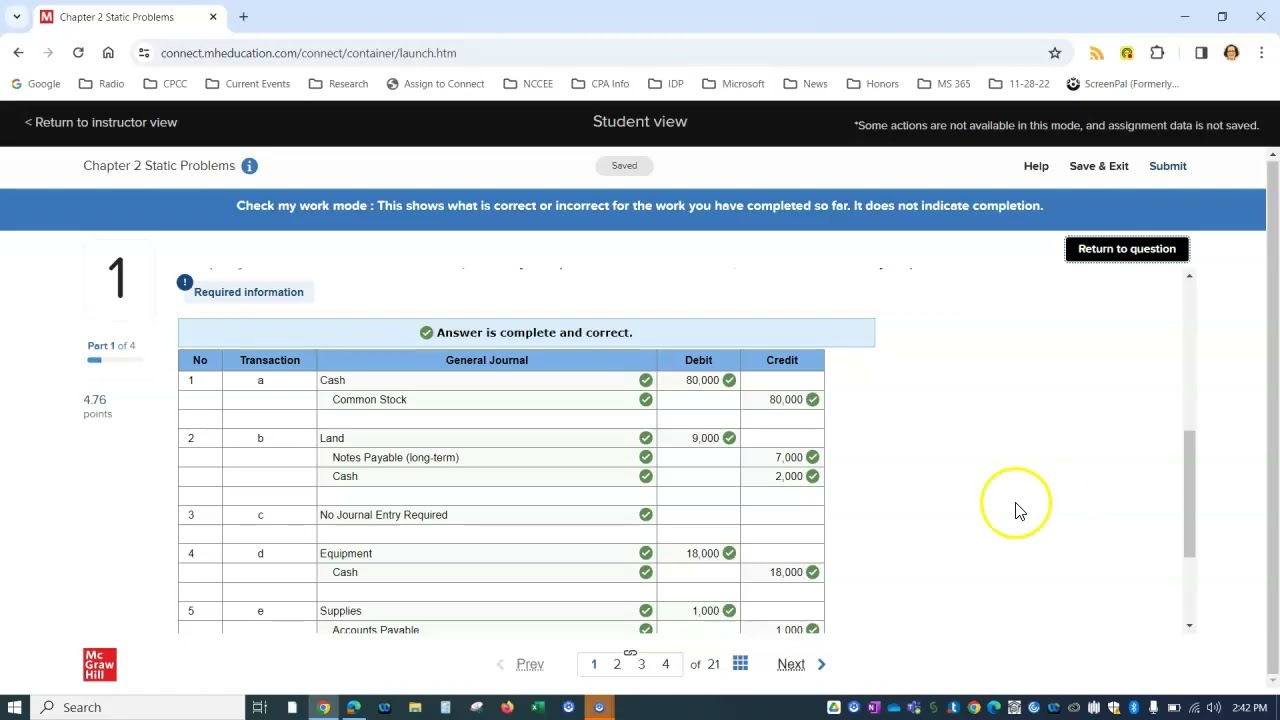 ACC120 Chapter 2 Problems