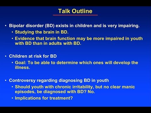 Bipolar Disorder and Severe Irritability in Youth Same or Different