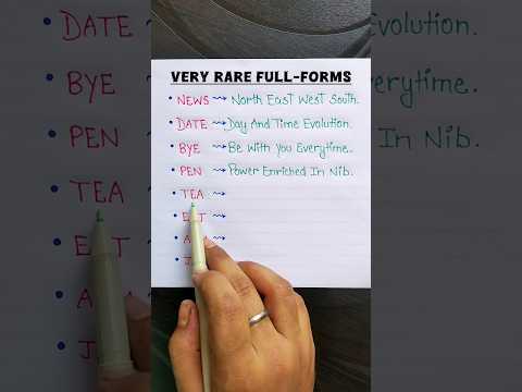 Rare Full-Forms 🔤✨ #britishenglish #americanenglish #ieltsspeaking #englishvocabulary #esl #usa #uk