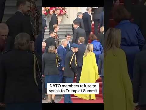 NATO members refuse to speak to Trump at Summit #donaldtrump #trump #maga #funny #lol