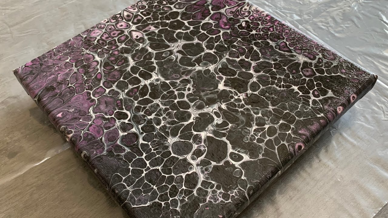 CELLS FOR DAYS! Acrylic Pouring & Beautiful Lacing | Abstract Art with SO many Cells