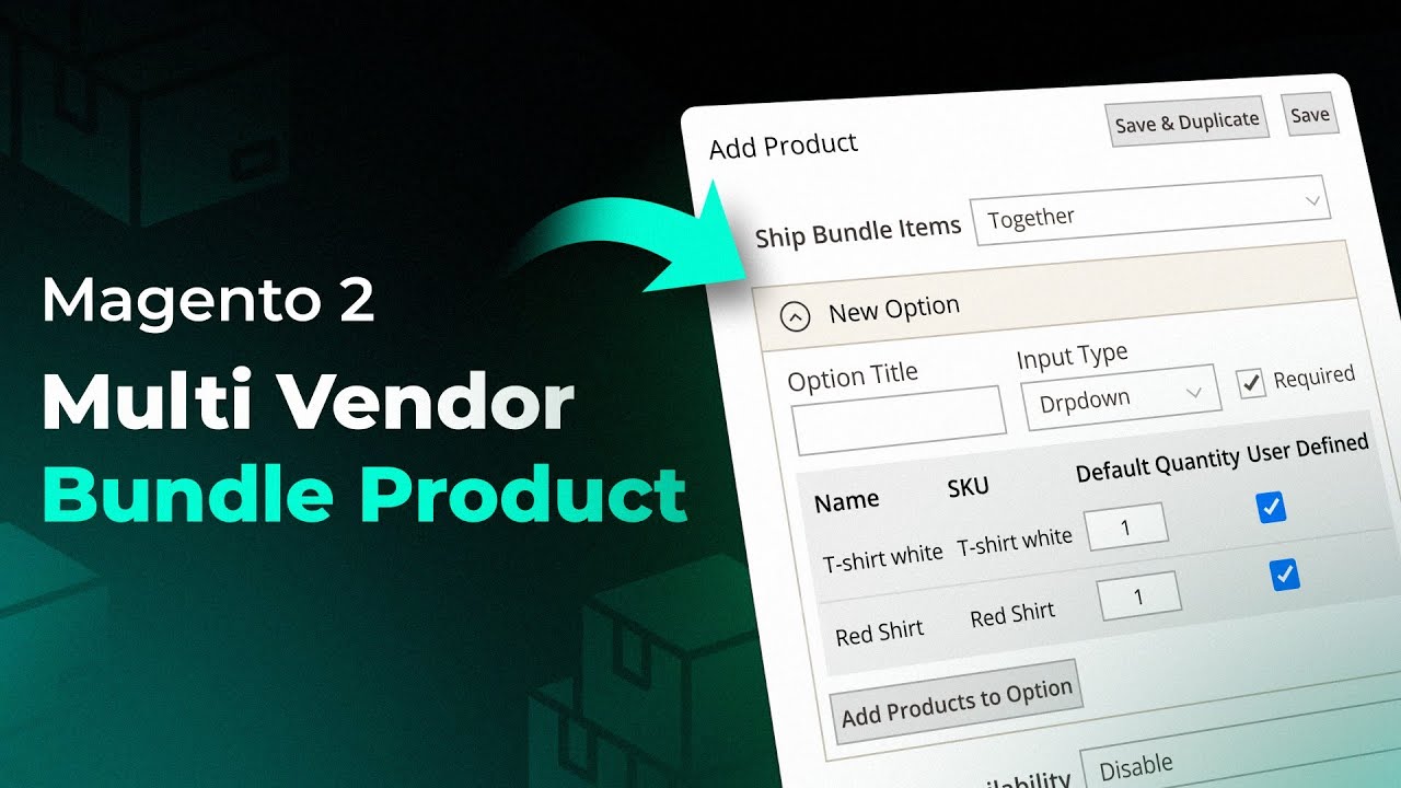 Magento 2 Multi Vendor Bundle Product