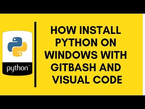 How install python on windows with gitbash and visual code