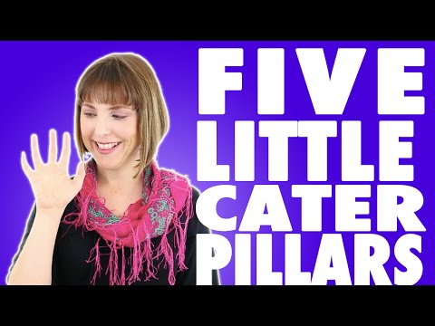 Nursery Rhyme Finger Play - Five little Caterpillars by Alina Celeste