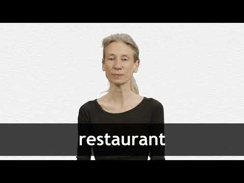 How to pronounce RESTAURANT in French
