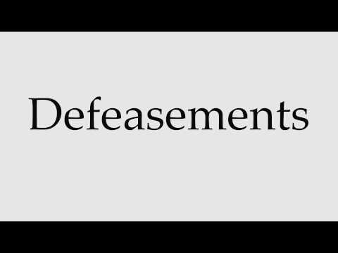 How to Pronounce Defeasements