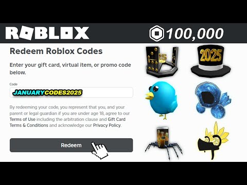 HURRY NEW ROBLOX PROMO CODE FOR FREE ROBLOX ITEMS!! | Roblox January 2025 Promo Codes