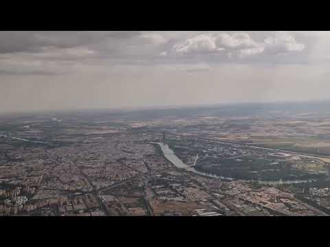 Take off from Seville Airport, Seville, Andalusia, Spain
