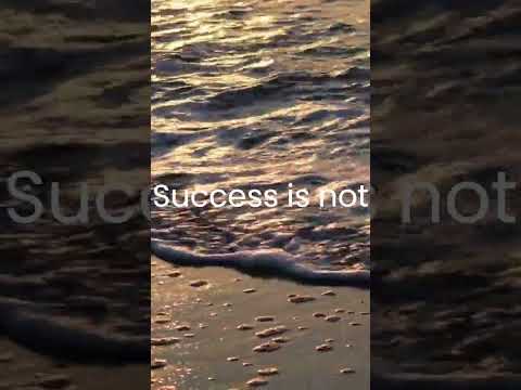 Success is not a comfortable