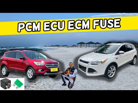 FORD ESCAPE PCM FUSE, ECU FUSE, ECM FUSE LOCATION 2013 2014 2015 2016 2017 2018 2019