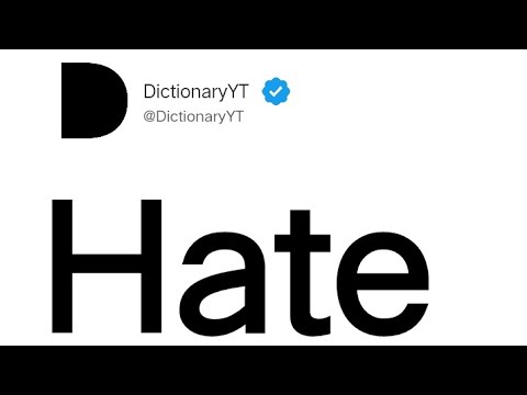Hate Meaning in English