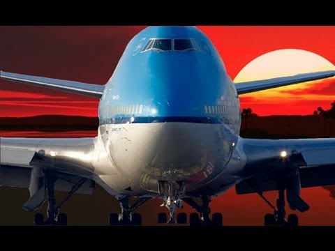 KLM 747 Arrival & Parking - Amsterdam Airport Schiphol HD