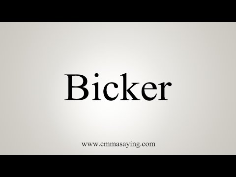 How To Say Bicker