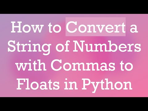 How to Convert a String of Numbers with Commas to Floats in Python