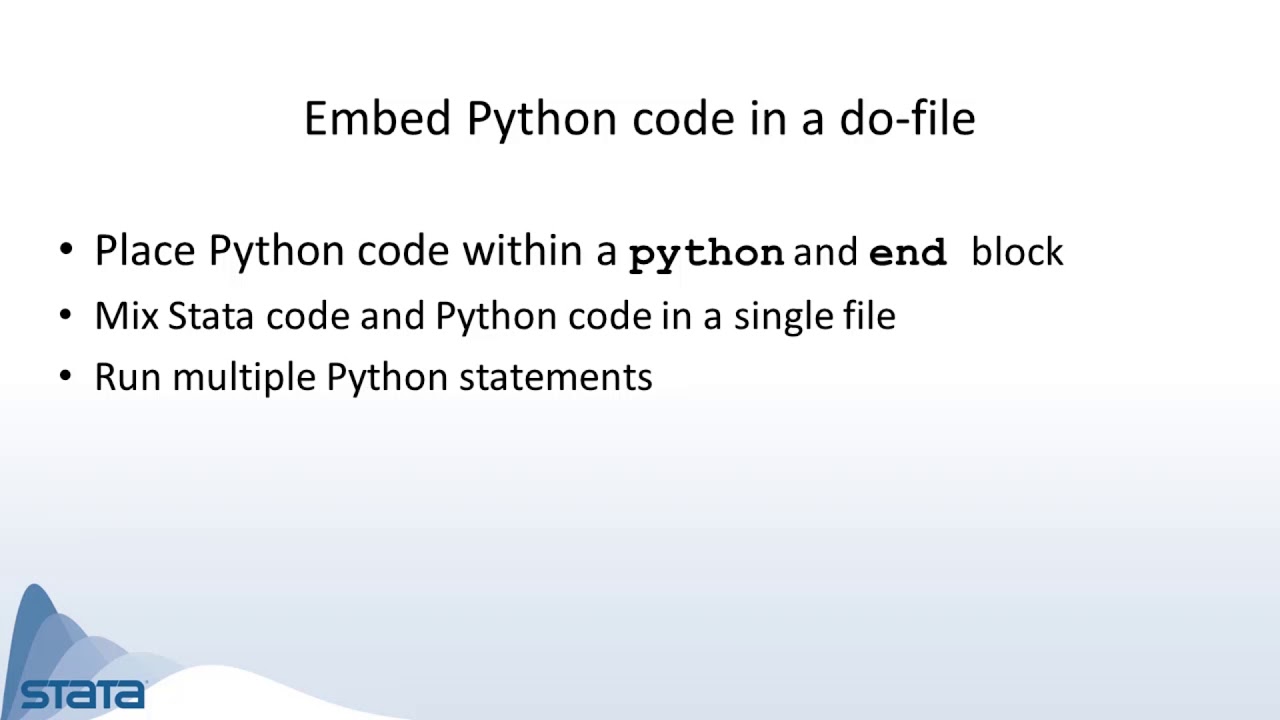 New in Stata 16: Python integration