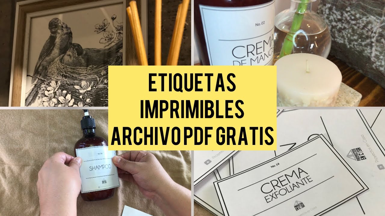 Baños modernos + etiquetas imprimibles para botellas en archivo pdf + organizar baño pequeño