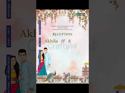 Reception Invitation Card Maker | Crafty Art