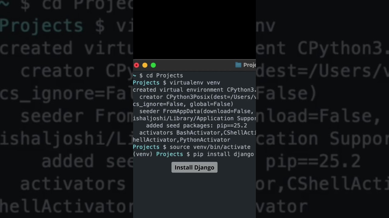 1.Create Your First Django Project