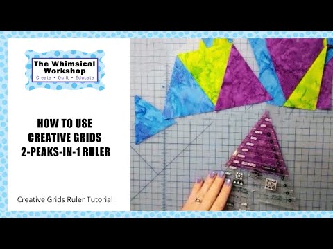 How to Use Creative Grids 2-Peaks-in-1 Ruler | So Many Options | Heidi Pridemore