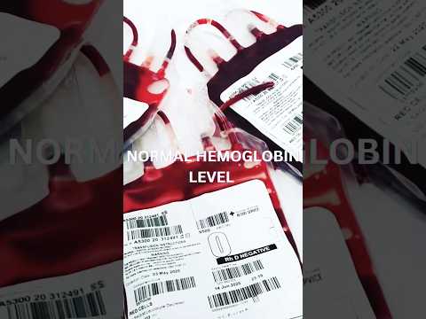 Normal hemoglobin level in human body