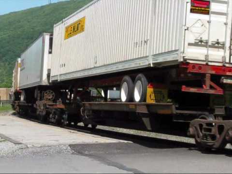 Norfolk Southern Trains Squeeling and Banking by Tyrone Station