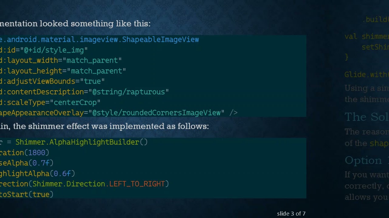 Solving the Shimmer not showing on Shapeable ImageView Issue in Android