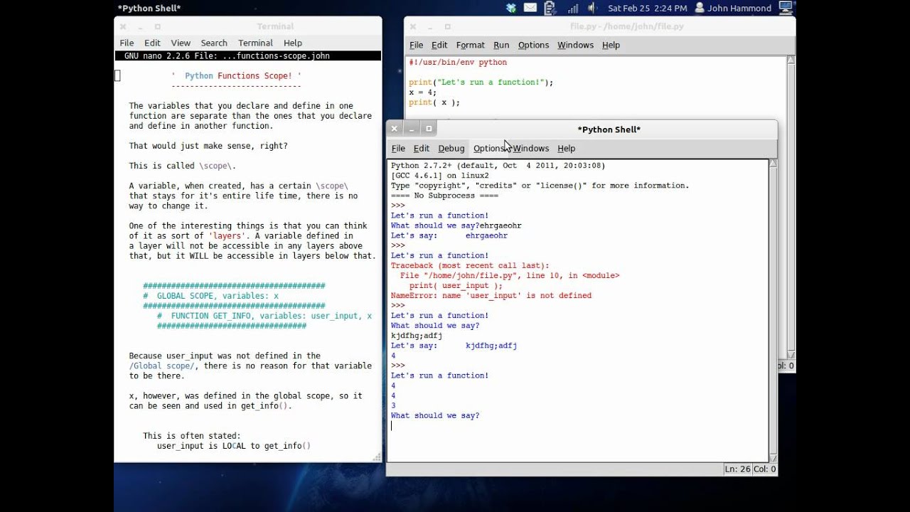 Python 10 Functions Scope