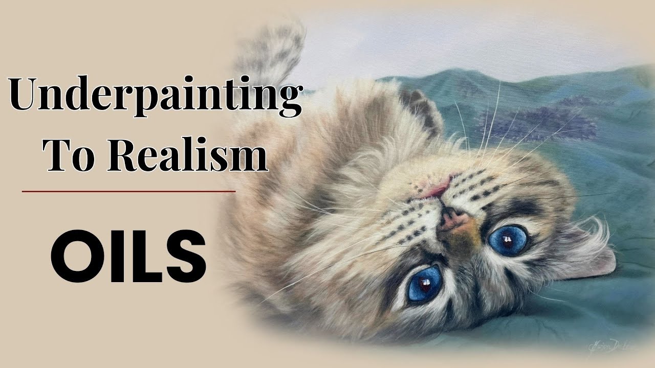 Underpainting for Pet Portraits | Siberian Cat in Oils