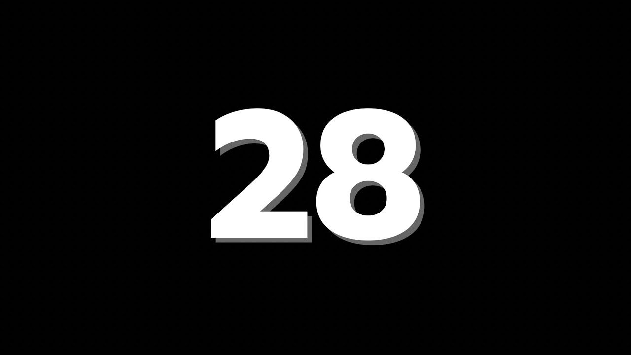 28 Second Countdown Timer With Sound Effect