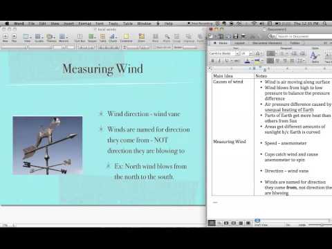 Causes of Wind and Local Winds
