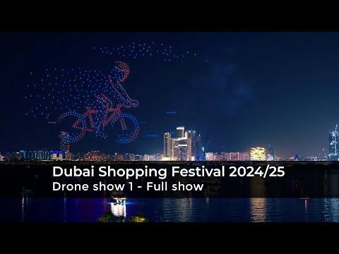 Dubai Shopping Festival Drone Show No. 1 - Celebrate 30 years DSF - Full show