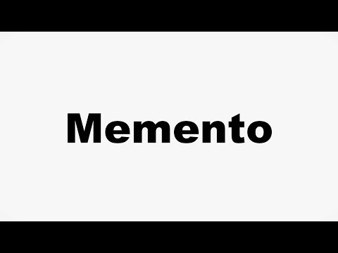 How to Pronounce Memento
