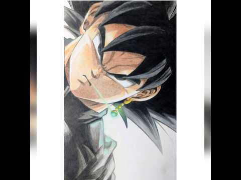 Black Goku drawing #drawing #animedrawing #gokublack