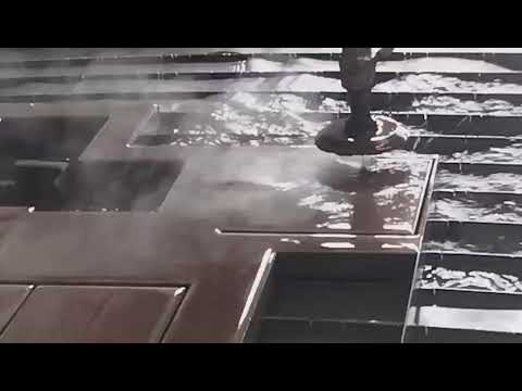 Cut 20-millimeter titanium plates with a water jet