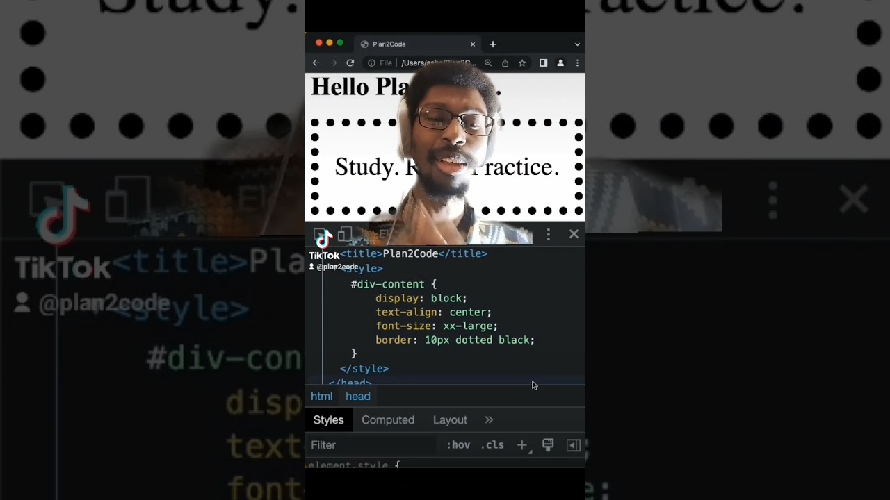 Did you know? HTML CSS Dotted Border #SoftwareEngineer #WebDeveloper #HTML #Code #Plan2Code
