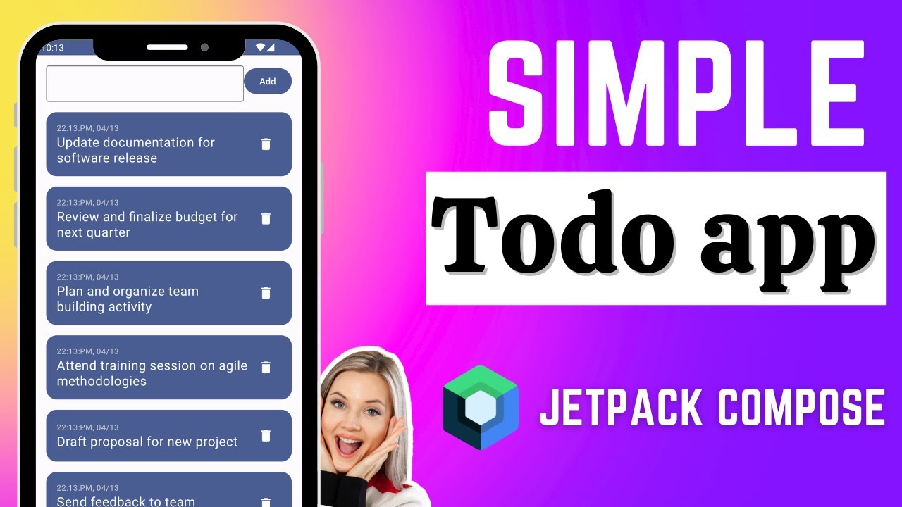 Simple Todo App  | Jetpack Compose 🚀 | Android Tutorial
