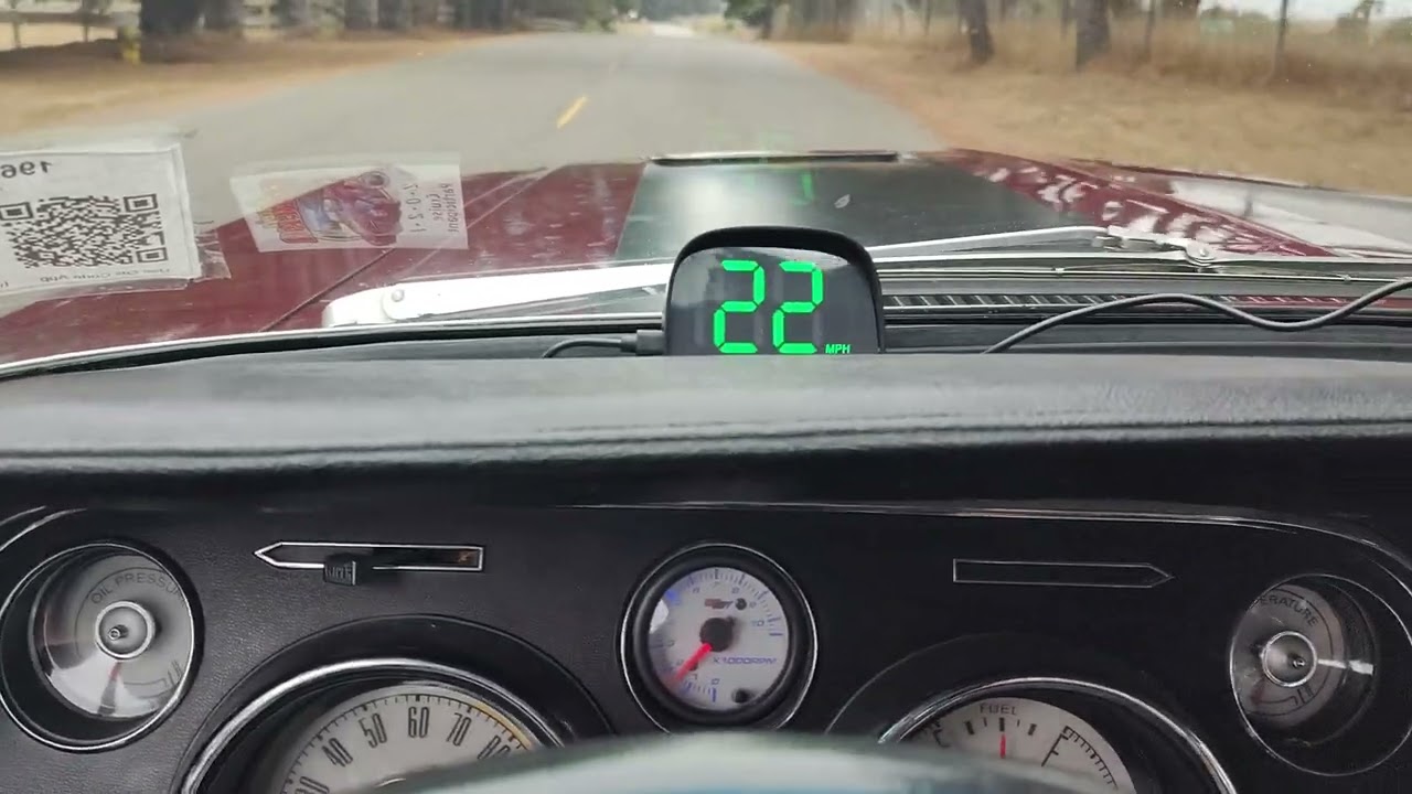GPS speedometer on my classic Mustang