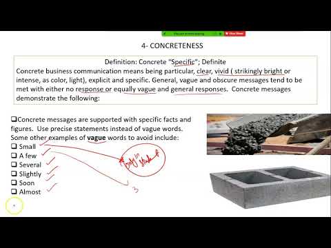 3 4 Seven Cs in Business Communication Concreteness