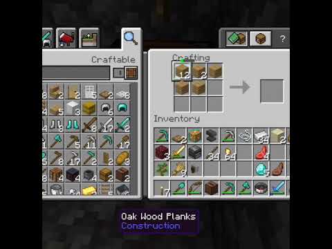 How to make a oak sign in Minecraft