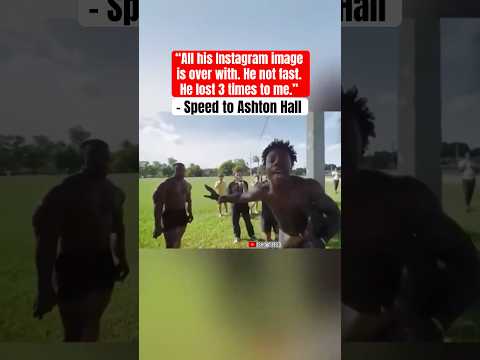 Speed kept beating Ashton Hall in a race 😅 (via @IShowSpeed)