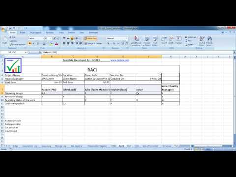 ISOBEX RACI Chart template walk through