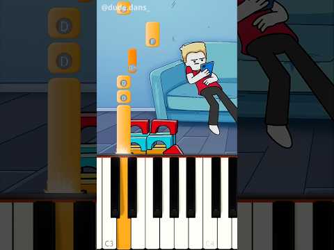 Make Blocks Fun Again (Sad Block Meme) @dude.dans_ - EASY Piano Tutorial