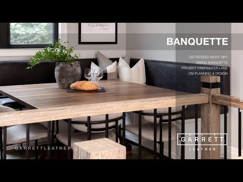 Banquette Seating in Garrett Leather
