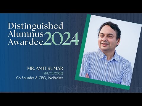 Distinguished Alumnus Awardee 2024 - Mr. Amit Kumar I IIT Kanpur